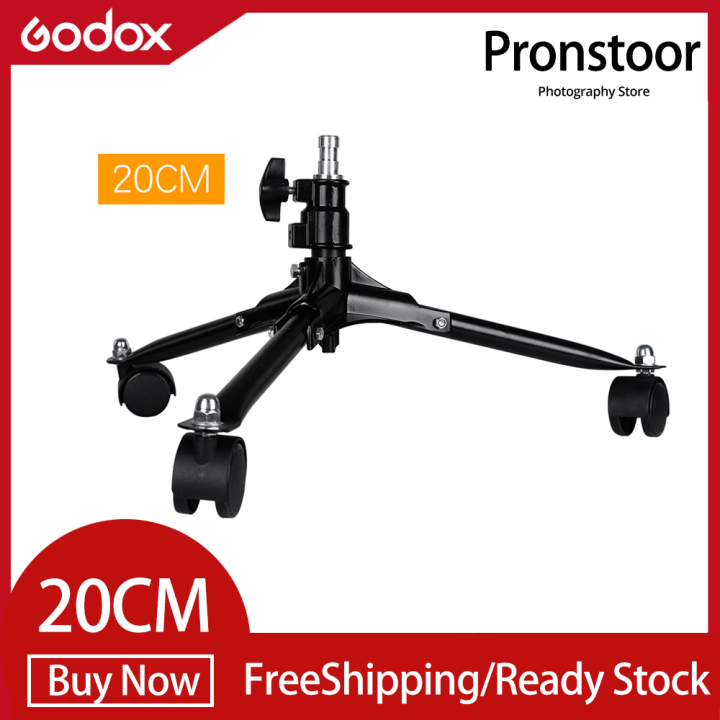 20cm Durable Folding Dolly Wheels Floor Light Stand for Studio Flash ...