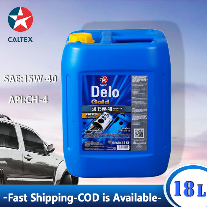 【Caltex Delo MGX Gold SAE 15W-40】 Engine Oil 4L-18L Lube Heavy Duty Diesel Multigrade Engine Oil ...