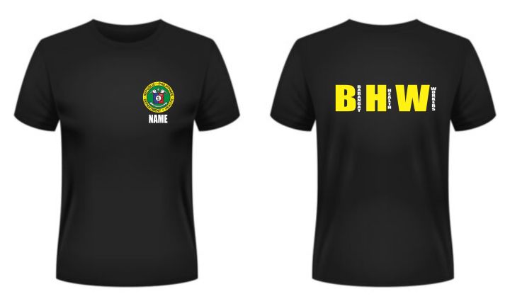 BHW Barangay Health Workers TSHIRT with name | Lazada PH