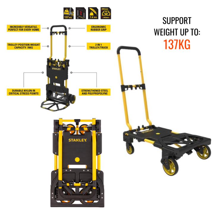 Stanley Foldable Trolley Hand Truck High Quality | Lazada Singapore