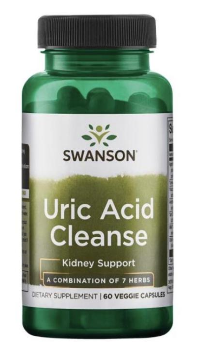 Swanson Uric Acid Cleanse, Asid Urik, Vegetarian Capsules [Preorder ...