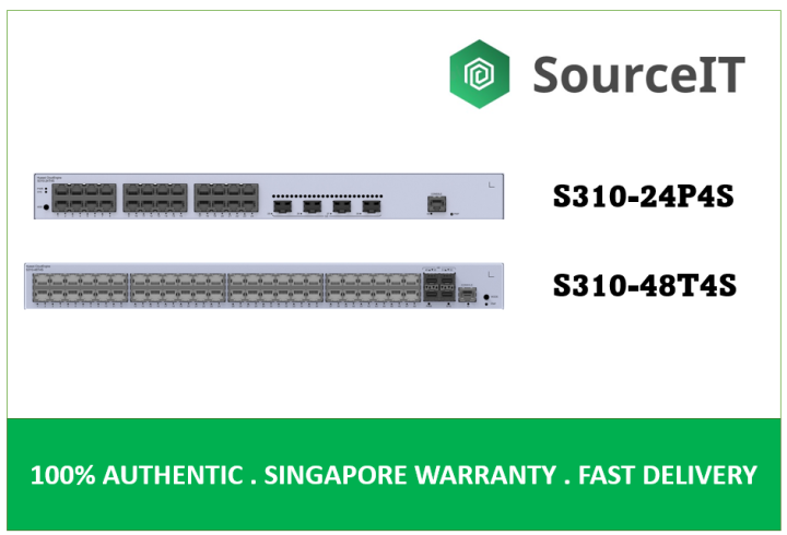 Huawei Switch S310-24T4S / S310-48T4S | 24*GE ports / 48*GE ports, 4*GE SFP ports, AC power - 12 ...
