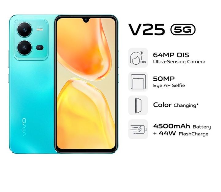 VIVO V25 5G Smartphone 8GB + 8GB Extended RAM, 256GB ROM Storage, 64MP OIS Ultra- Sensing Camera ...