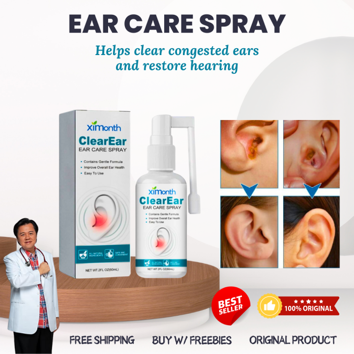 Original Ear Care Spray Fast Relief cure for earwax removal, Itchy Ears ...