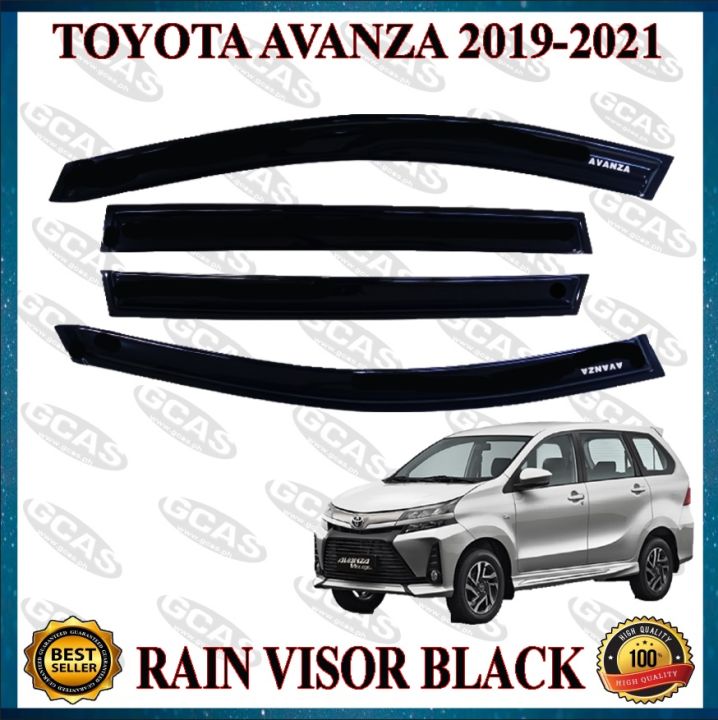 Toyota Avanza 2019 2020 2021 Rain Visor Black, Rain Gutter, Window ...