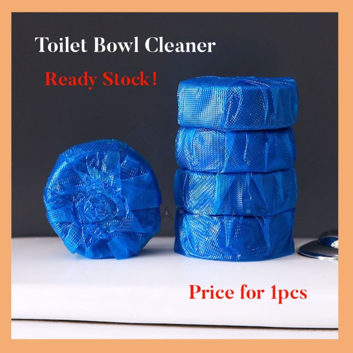 [READY STOCK] 1pcs Magic Toilet Bowl Cleaner Blue Tablet Flush Bubble ...