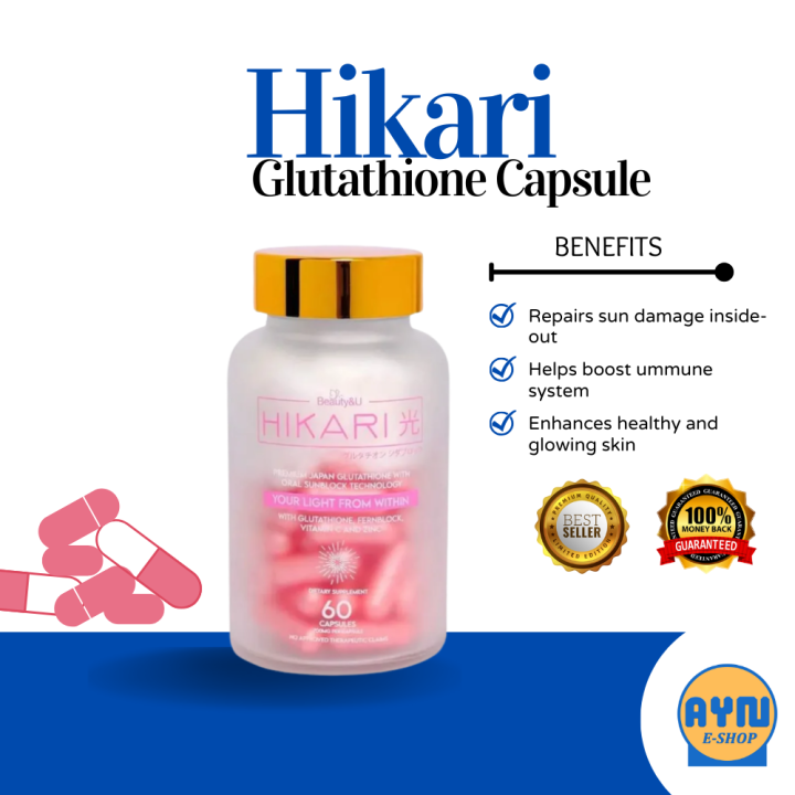 Hikari Ultra Premium Japan Glutathione with Sunblock (60 capsules ...