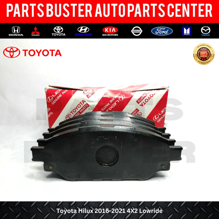 Genuine Front Brake Pad for Toyota Hilux 2016-2021 4X2 Lowride (04465 ...