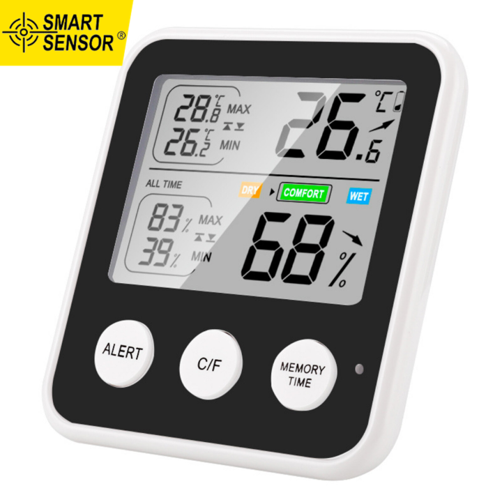 Smart Sensor High Precision Magnetic Thermometer Hygrometer Digital ...