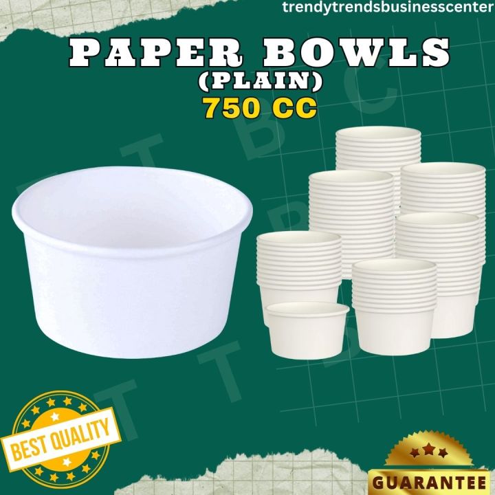 PAPER BOWL 750 CC LIDS AND BOWL ENVIRONMENTAL FRIENDLY FOOD GRADE HOT ...