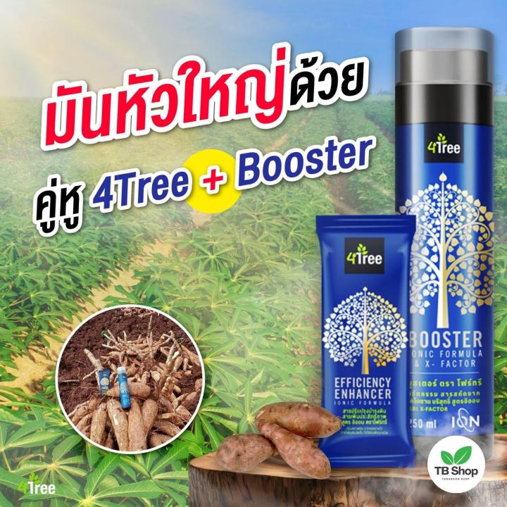 โฟร์ทรี 4Tree + บูสเตอร์ Booster คู่หูพลัง x4 อาหารเสริมพืช มันสำปะหลัง ...