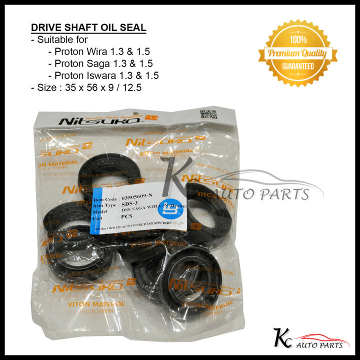 Drive Shaft Oil Seal for Wira, Saga & Iswara | Lazada