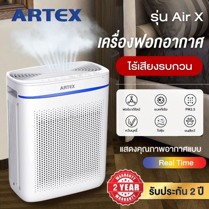 🤩สุดพิเศษ เครื่องฟอกอากาศ รุ่น AirX เครื่องกรองอากาศ ขนาดกะทัดรัด TIME SMART SENSOR กรองไรฝุ่น ...