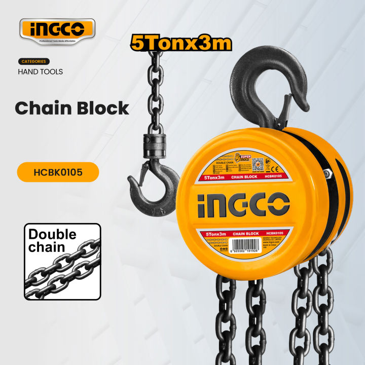 Ingco 5 Tons Chain Block 3m HCBK0105 IHT | Lazada PH