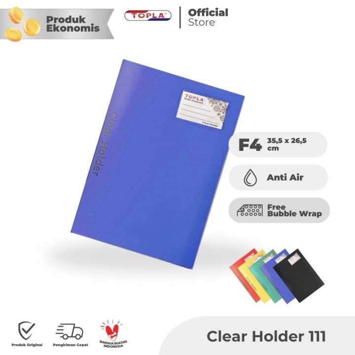 Topla Map Clear Holder 111 Folio / Display Book isi 20 40 60 Lembar F4 ...
