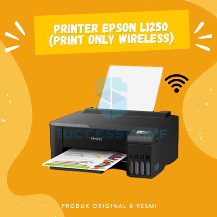 Printer Epson EcoTank L1250 A4 Wi-Fi Ink Tank Printer Wireless Resmi | Lazada Indonesia