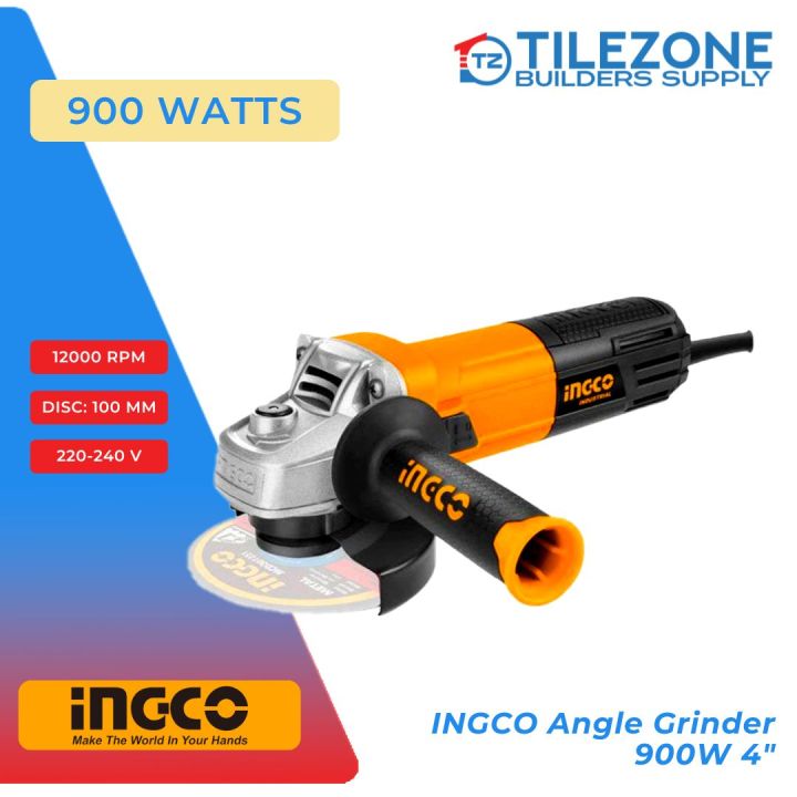 INGCO Electric Angle Grinder 900W-4 inch | 900W-5 inch - Sold per unit ...