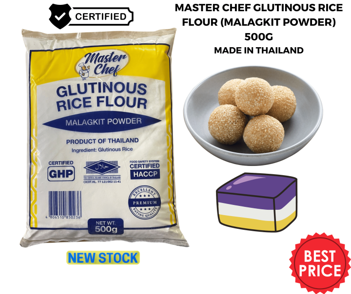 Master Chef Glutinous Rice Flour Malagkit Powder 500g Made in Thailand ...