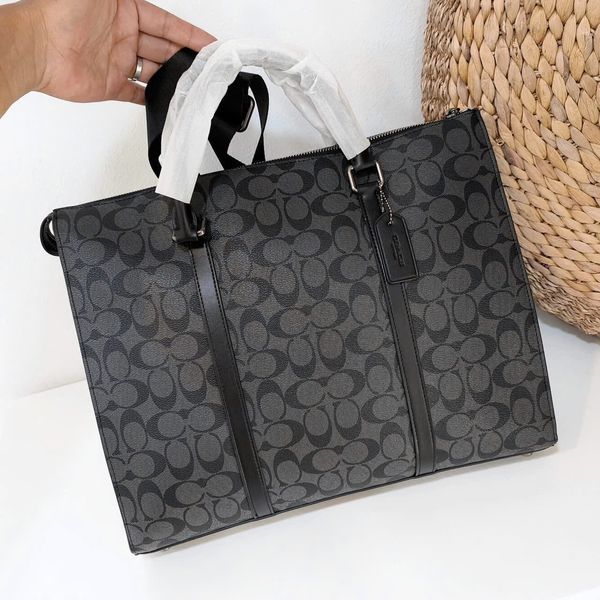 Coach Graham Unisex Briefcase In Signature Canvas CE400 - Black | Lazada PH