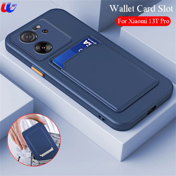 Wallet Card Slot Holder Back Cover For Xiaomi 13T Pro 5G Case Soft ...