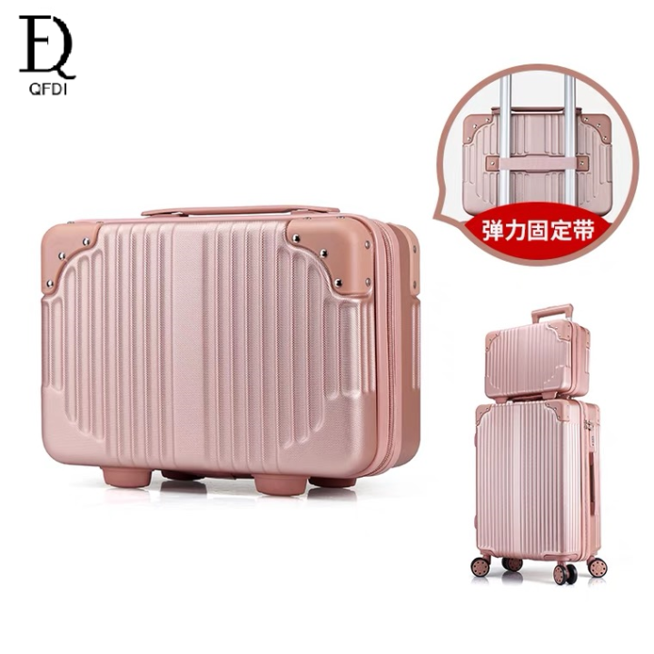 QFDI Túi Va Li 14 Inch Phiên Bản Hàn Quốc Vali Xe Đẩy Đựng Mỹ Phẩm, Du ...