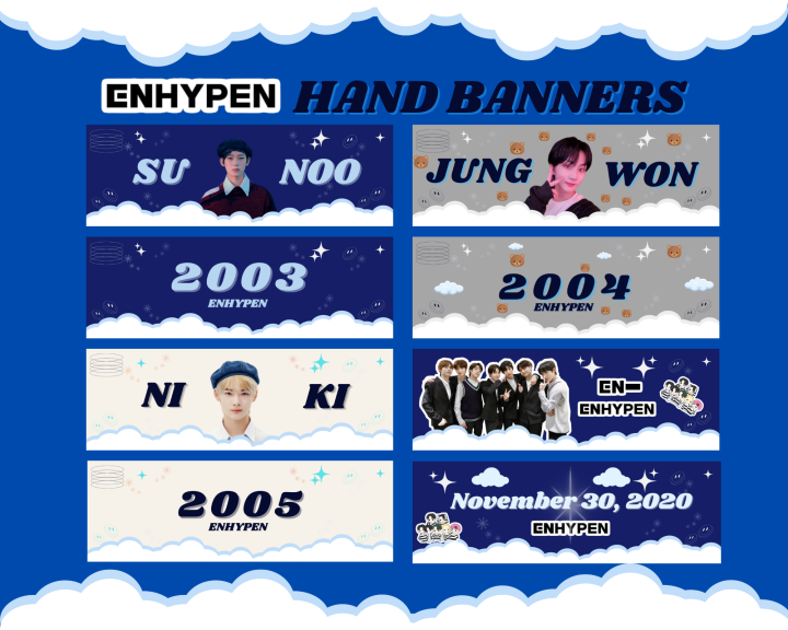 Enhypen Hand Banner Concert/ Fan Meeting by SeoulChingu | Lazada PH