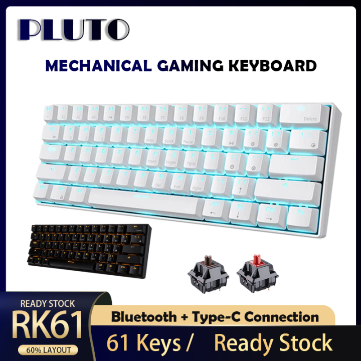 Pluto RK61 Keys Mechanical Gaming Keyboards Hot Swappable TKL Gaming ...