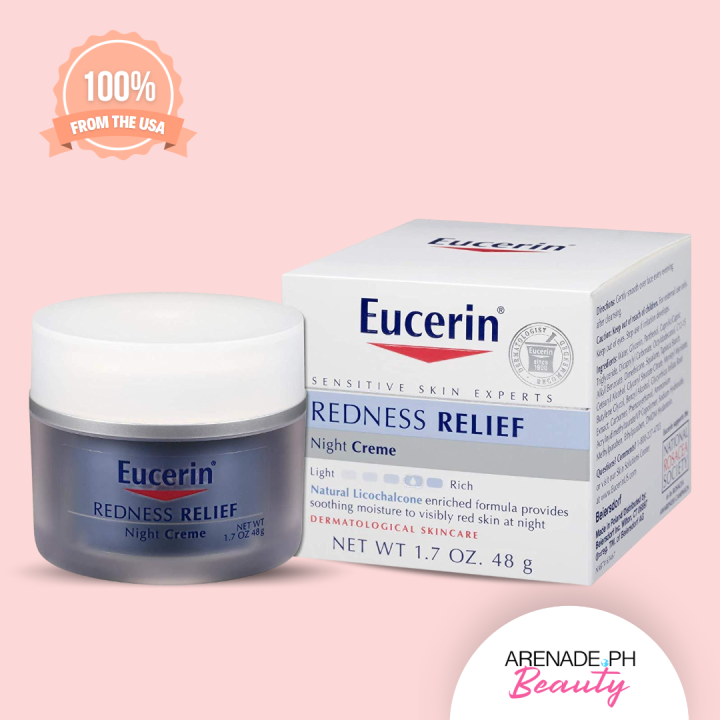 Eucerin Redness Relief Night Creme 1.7 oz (48g) | Lazada PH