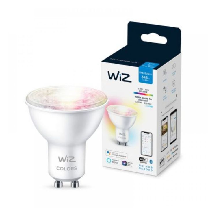 PHILIPS WiZ 4.7W-50W LED GU10 Spot - Tunable White and Colour with RGB ( 2200K - 6500K ) | Lazada