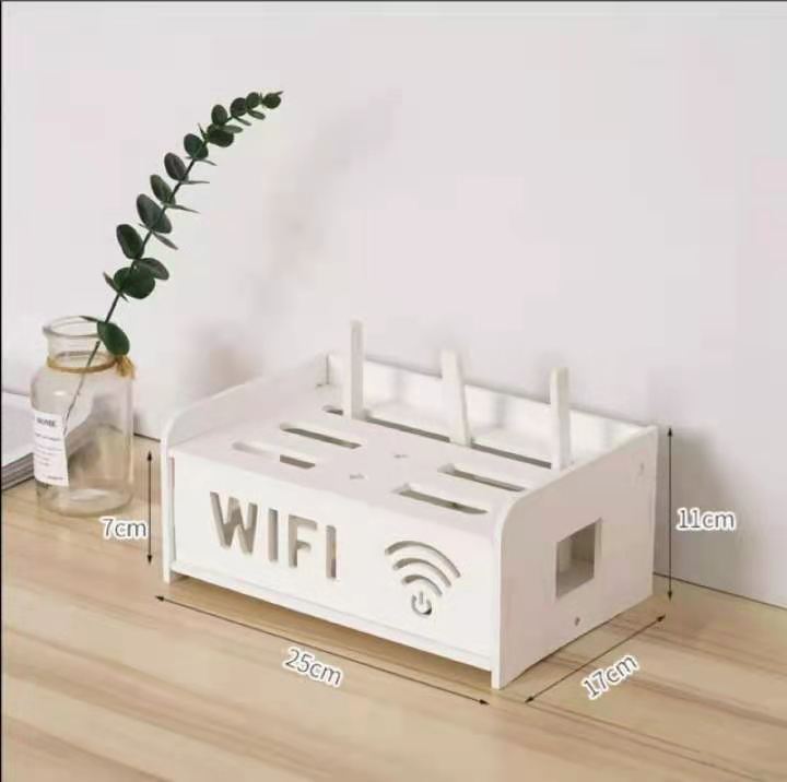 "CANDID SHOP" Wifi Router Storage Boxes Cable Power Plus Wire Bracket ...