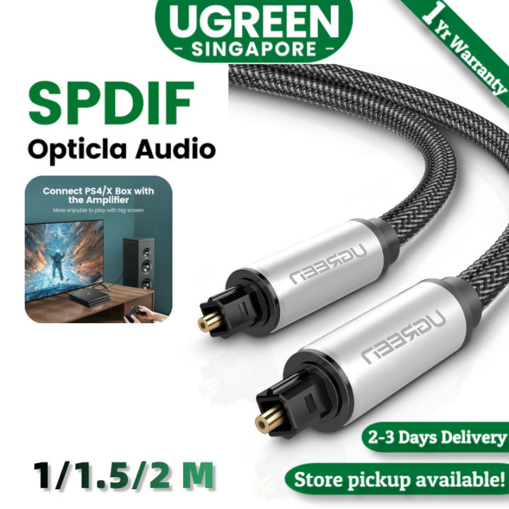 UGREEN Optical Audio Cable Fiber Audio Digital Toslink Cable Nylon ...