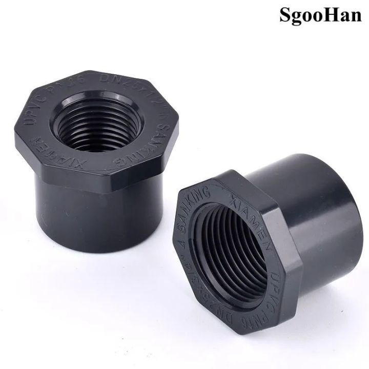 1~10pcs UPVC Female Thread Bushing Reducing Straight Connector Garden ...