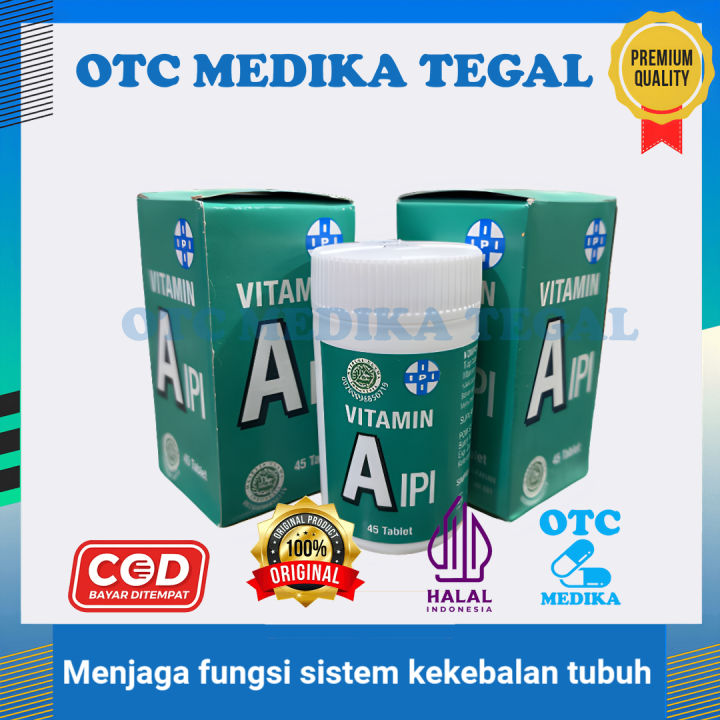 Vitamin A ipi 45 tablet menjaga fungsi sistem kekebalan tubuh | Lazada ...