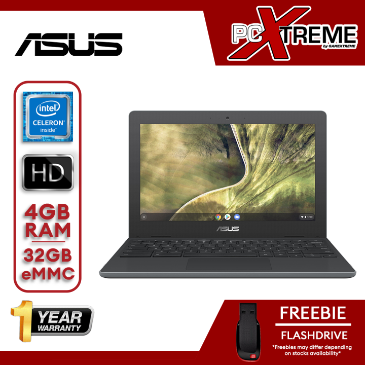 Asus Chromebook 11.6" HD Laptop Celeron N4020 4gb/32gb eMMC C204MA-YB02 ...