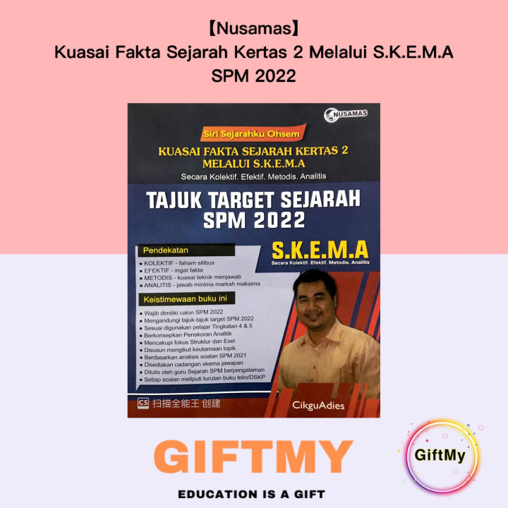 【Nusamas】Kuasai Fakta Sejarah Kertas 2 Melalui S.K.E.M.A — Tajuk Target ...