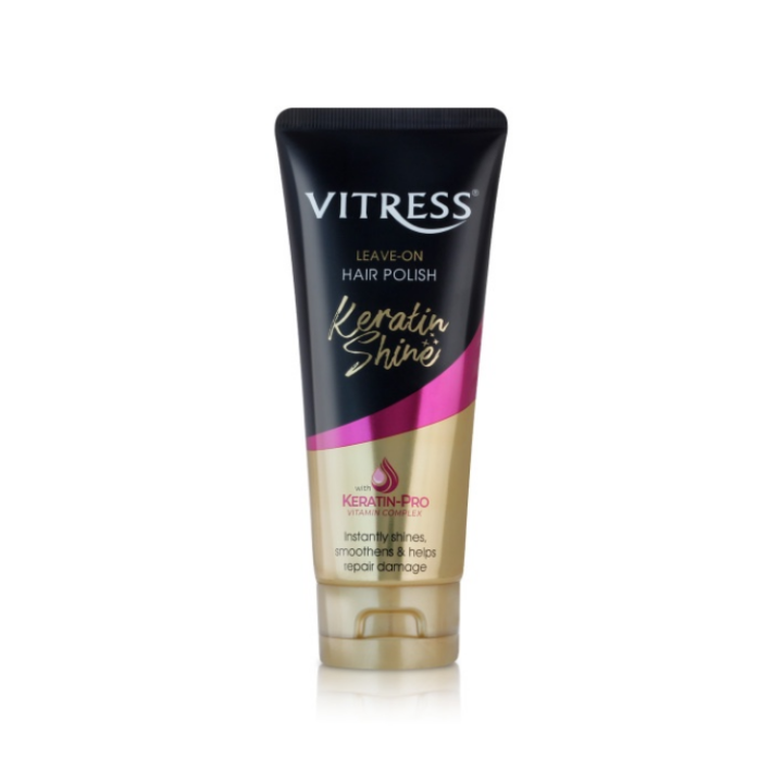 Vitress Hair Polish Leave-On Keratin Shine with Keratin-Pro Vitamin ...