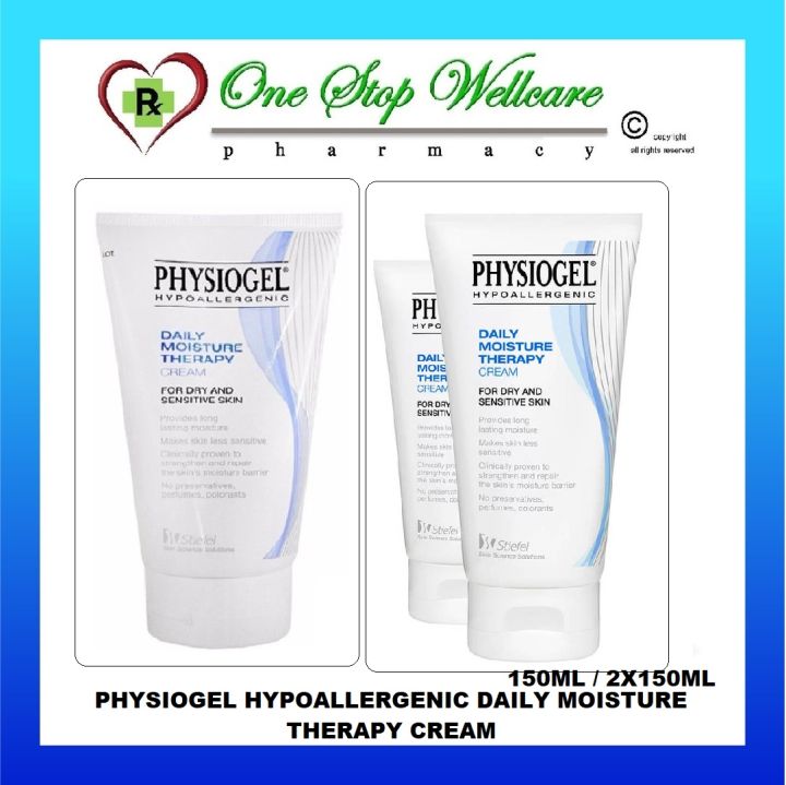 PHYSIOGEL HYPOALLERGENIC DAILY MOISTURE THERAPY CREAM 150ML / 2X150ML (EXP:12/2027) | Lazada
