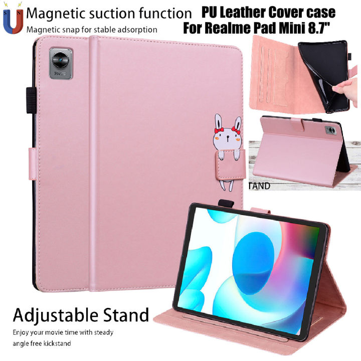 เคสแท็บเล็ตสำหรับ Realme Pad Mini Case,เคสหนัง PU 8.7ขนาด2022นิ้วสำหรับ ...