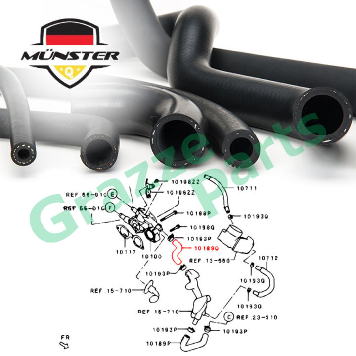 (1pc) Münster Cooling Water Line Rubber Hose 1310A079 for Proton ...