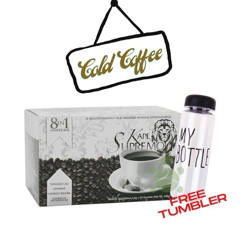 JC Premier Kape Supremo Coffee 20's sachets with free Tumbler | Lazada PH
