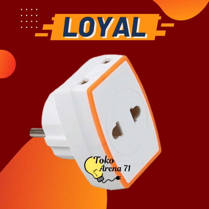 Loyal Stop Kontak Colokan Steker T Multi Cabang 3 Serbaguna LY-913 ...