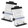 2-Pack Desktop Document Holder Stand with 7 Adjustable Positions, Black ...