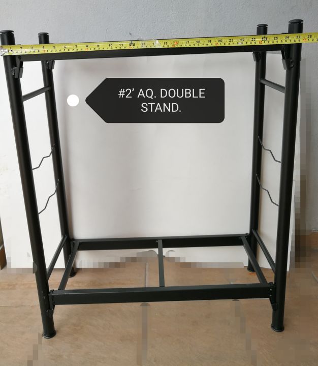 Aquarium Double Stand for 2feet Tank Fish [2 feet, 2 Kaki] Kaki ...