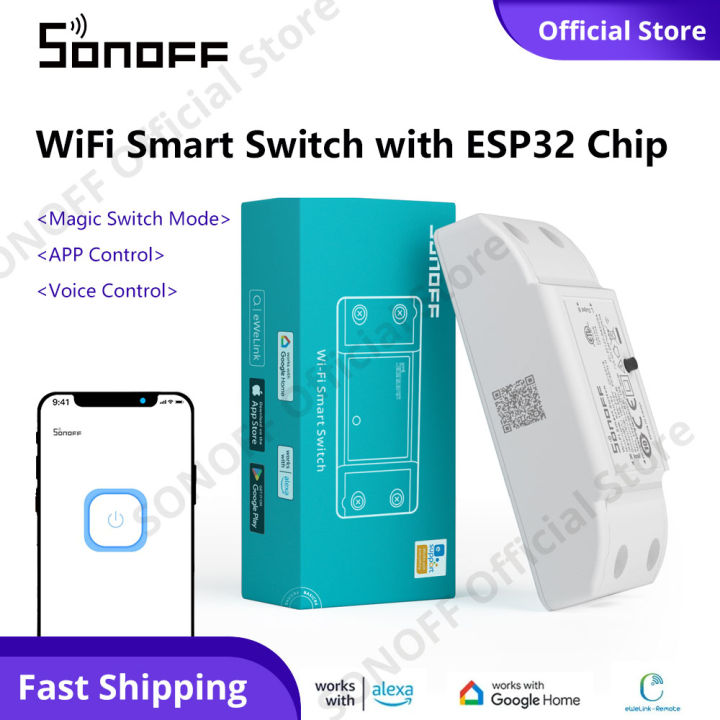 SONOFF WiFi Smart Switch BASICR4 with ESP32 Chip Magic Switch Mode ...