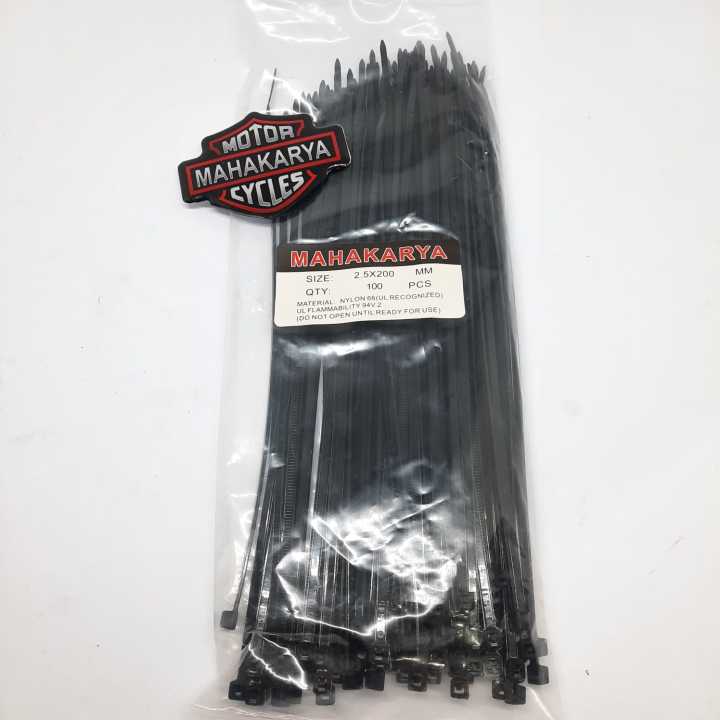 TALI KABEL TIES CABLE TIE 2,5X200MM 20CM 100PCS 3.6X200MM | Lazada ...