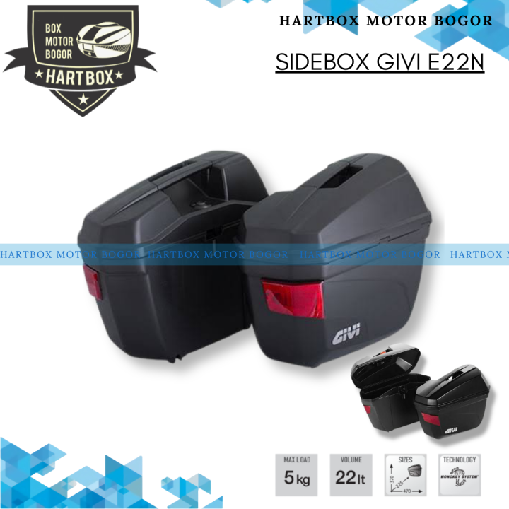 Box Motor Samping Givi E22N | Box Touring Box Samping E22 cocok untuk ...