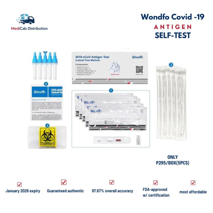 SD Zybio Abott Wonfo Antigen Selt Test- Box of 5 Test Kits | Lazada PH