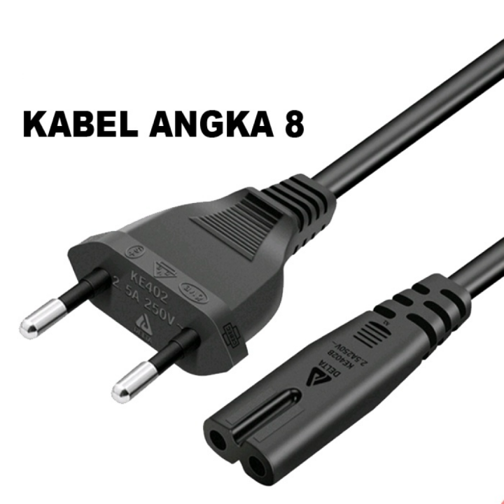 Kabel Power Printer / Kabel Power Angka 8 / Kabel Printer Epson / Kabel ...