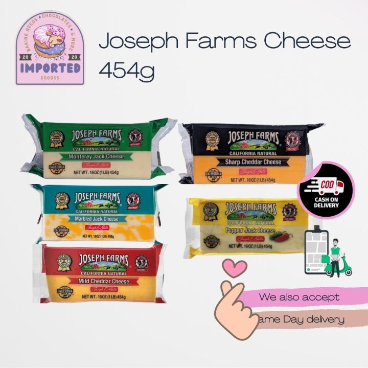 Joseph Farms Cheese mozarella monterey sharp cheese 454g | Lazada PH