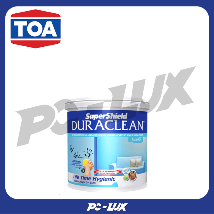 TOA สีรองพื้นปูนเก่า สูตรน้ำ รุ่น SUPERSHIELD DURACLEAN สีขาว | Lazada ...